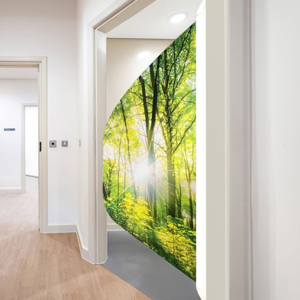 Ligature-resistant SHOWER Doorset for behavioural health en-suite rooms